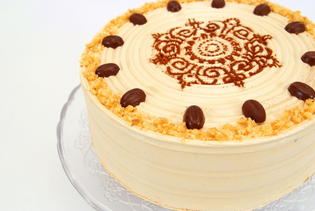 Coffee Walnut Cake - Torte Cake Art